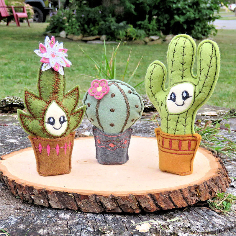 Stuffed Felt Cactus - StitchSoup